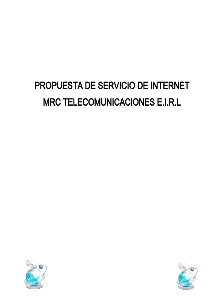 Propuesta de Servicio de Internet Cronos | PDF | Internet ...