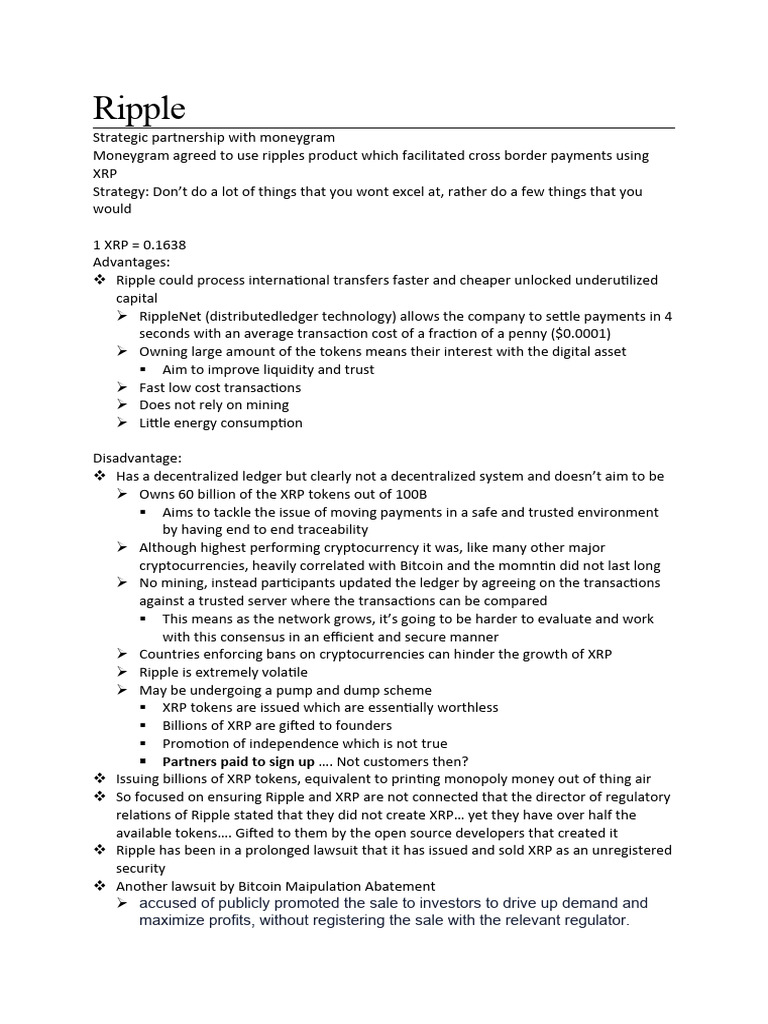 Ripple | PDF | Cryptocurrency | Money