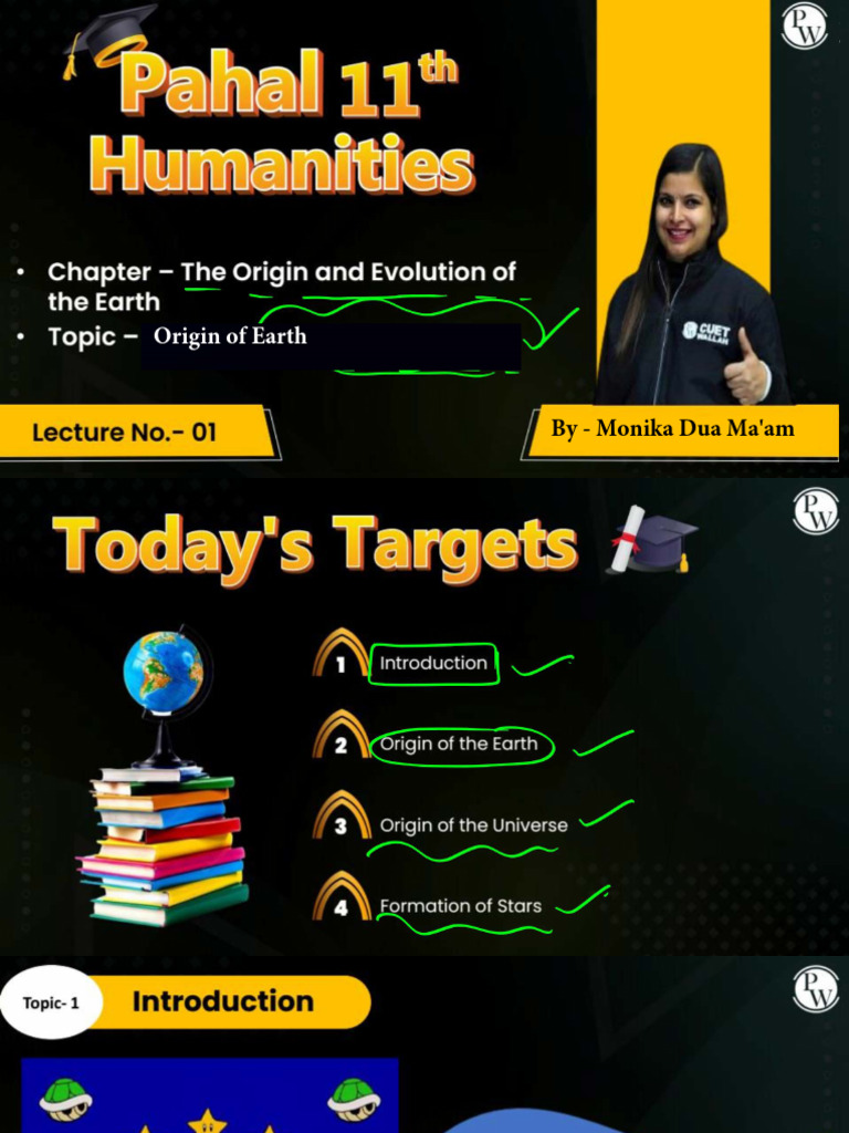 The Origin and Evolution of The Earth 01 - Class Notes | PDF