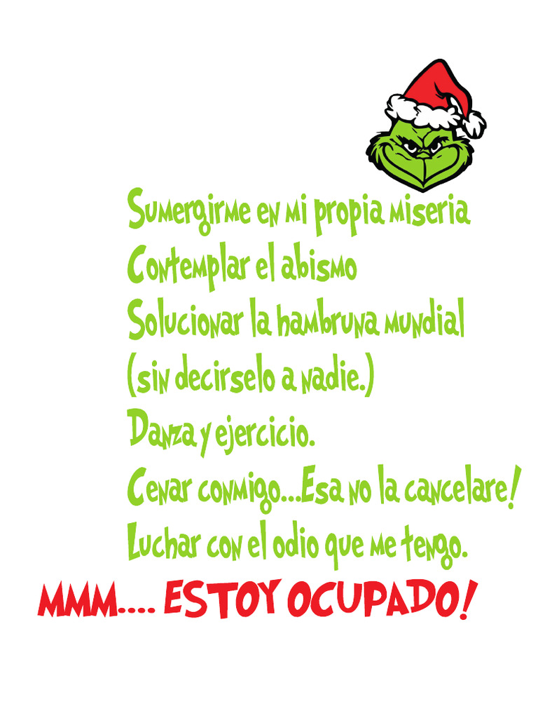 Mi Agenda Grinch | PDF