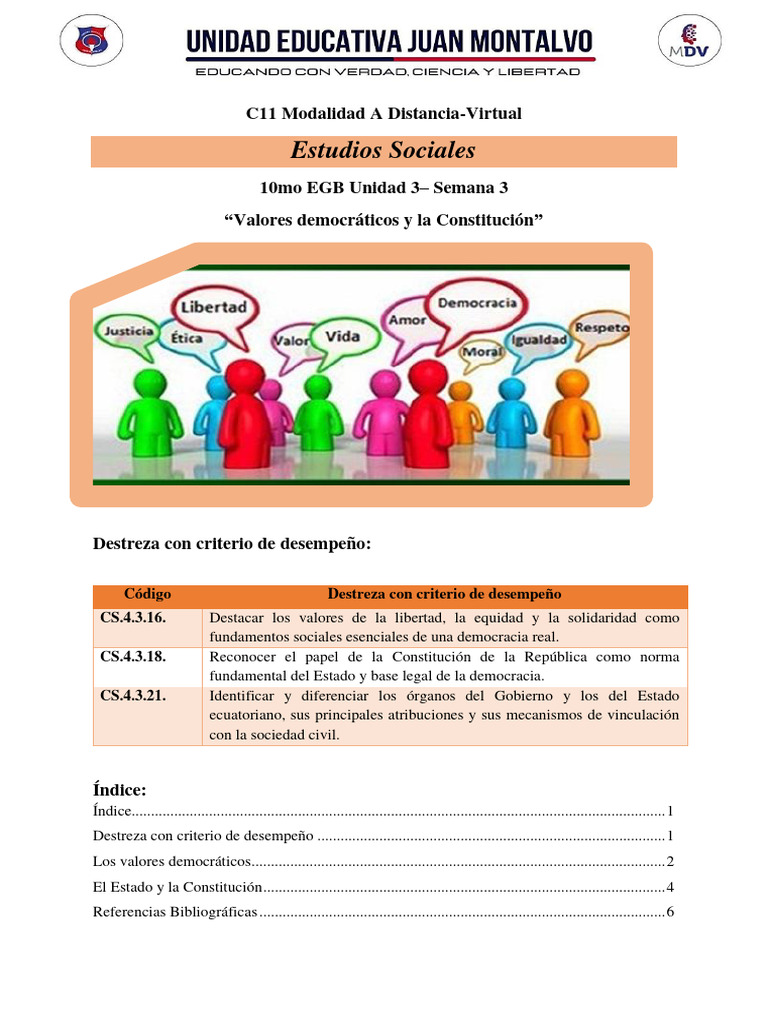Guía de Estudios Sociales-10mo EGB-U3-AA3 | PDF
