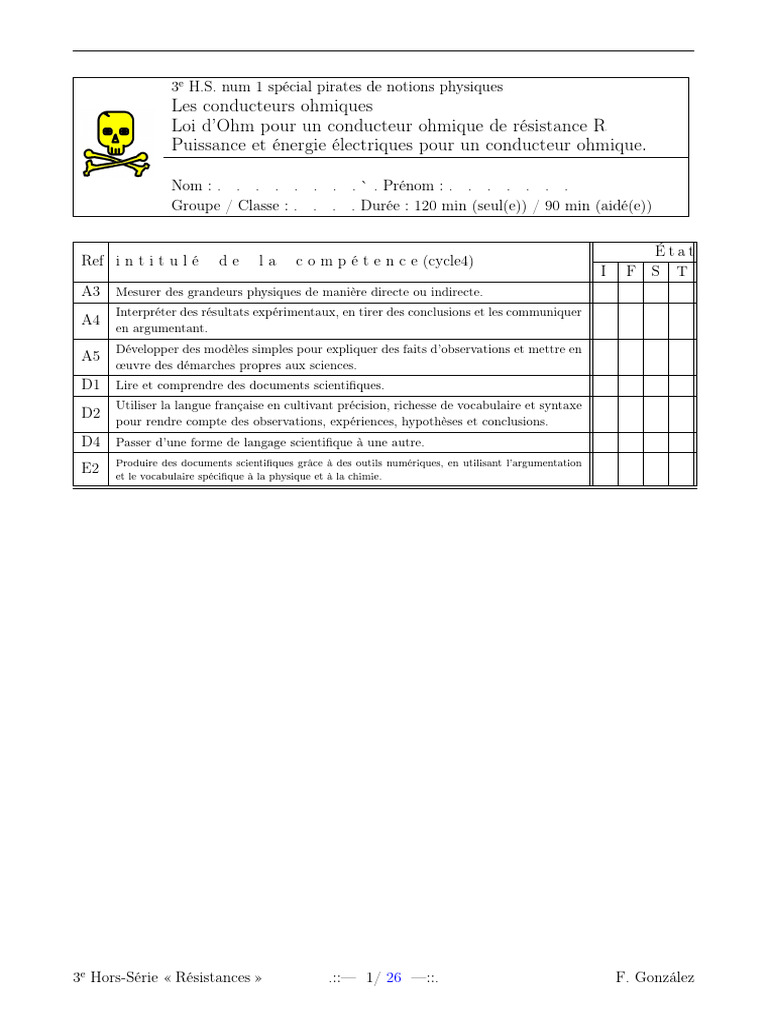 3e Cours Special Loi Ohm | PDF