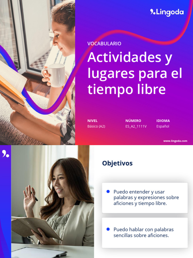 A2!1!040 Lingoda Spanish Free Time Activities and Places | PDF