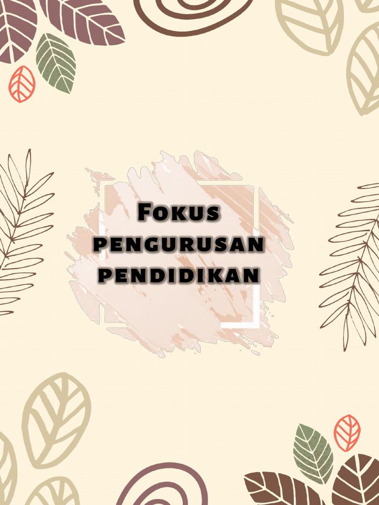 Fokus Pengurusan Pendidikan | PDF