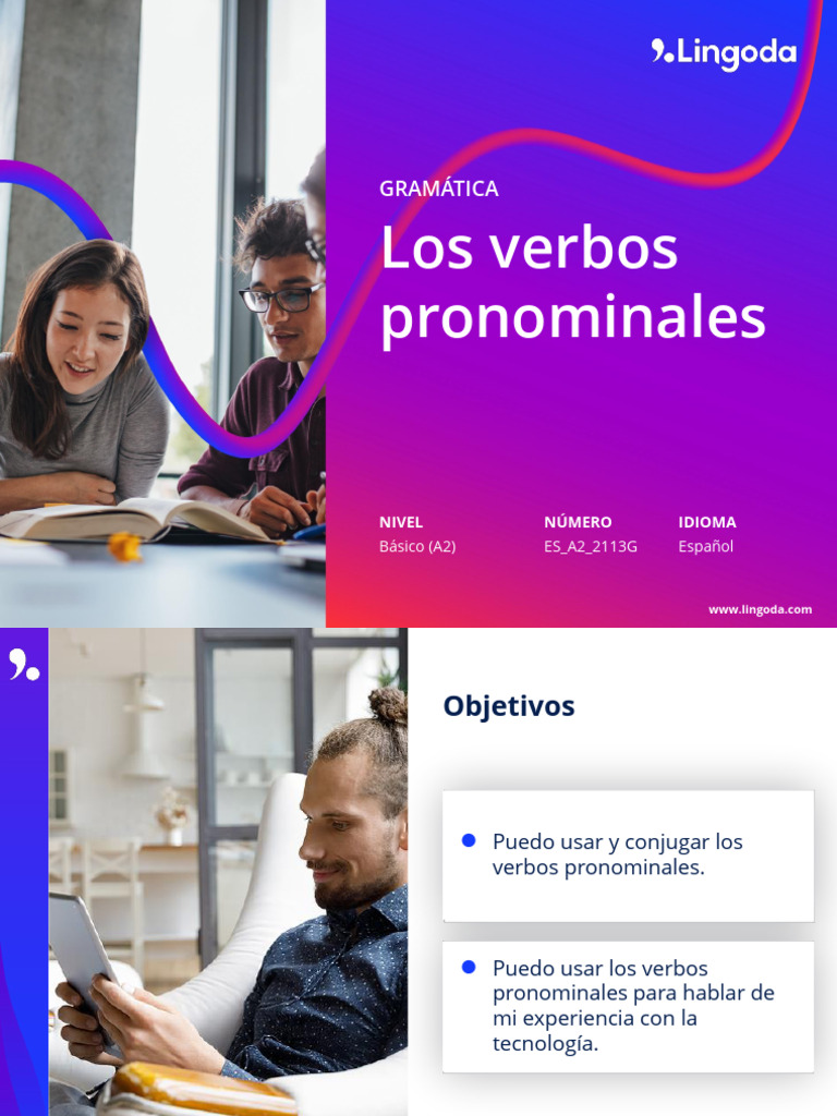 A2!2!027 Lingoda Spanish Pronominal Verbs | PDF