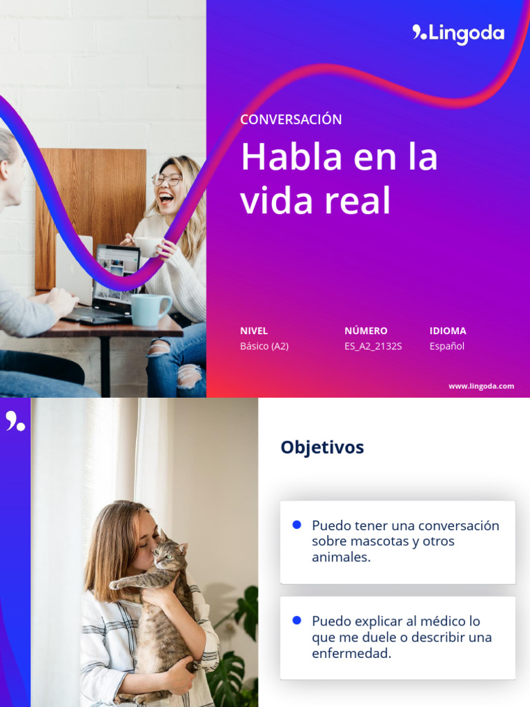 A2!2!033 Lingoda Spanish Real Conversation | PDF | Salud y bienestar