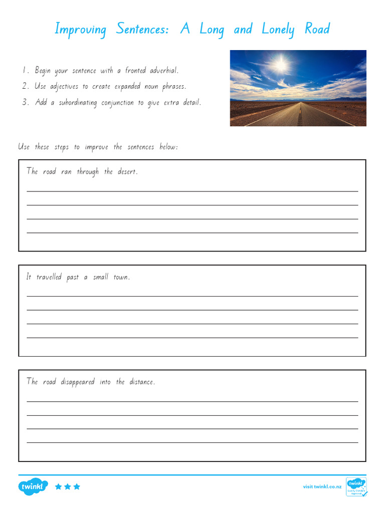 Edit and Improve Sentences Activity Sheets - Higher Ability | PDF ...