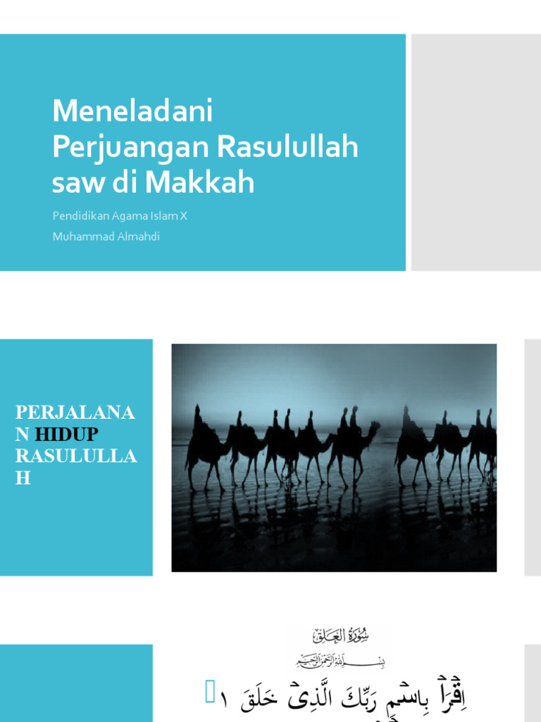 Meneladani Perjuangan Rasulullah Saw Di Makkah: Pendidikan Agama Islam ...