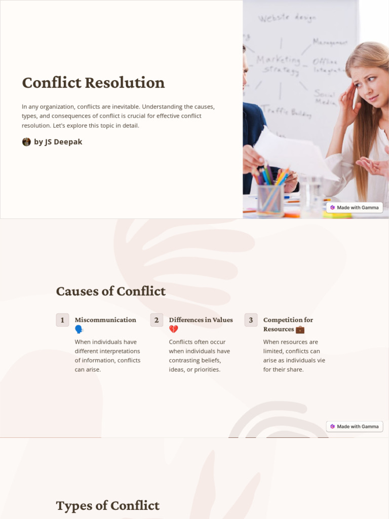 Conflict Resolution | PDF