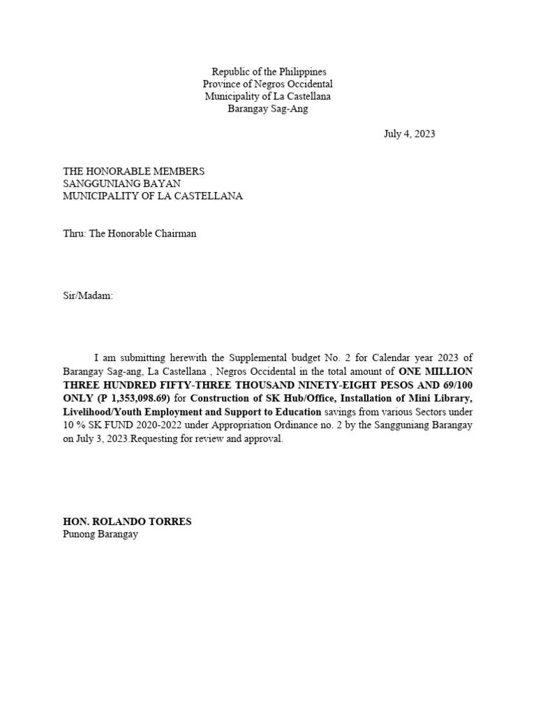 Supplemental Budget Proposal for SK Hub | PDF