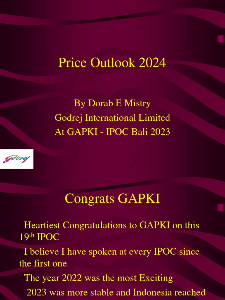 2024 Palm Oil Price Outlook Analysis | PDF