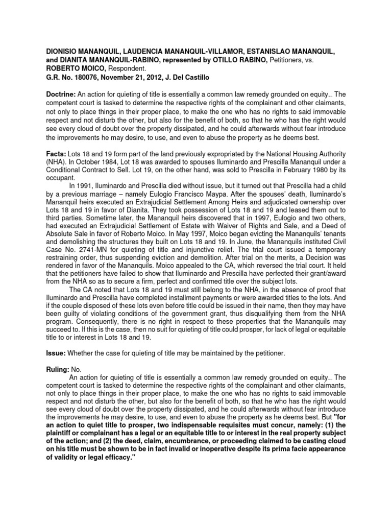 Case Digest Week 5 and 6 | PDF | Injunction | Justice