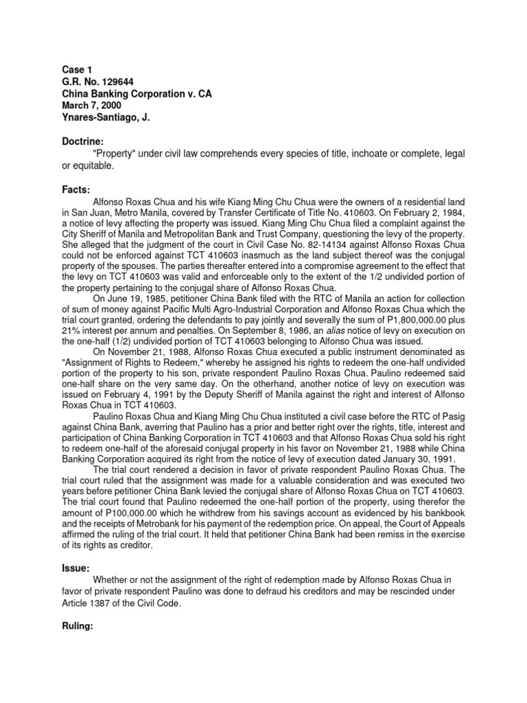 Case No. 1-8 Week 1 | PDF | Complaint | Estoppel