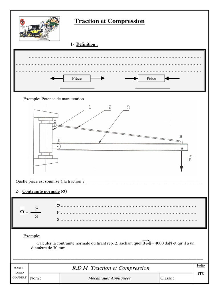 Traction Et Compression | PDF
