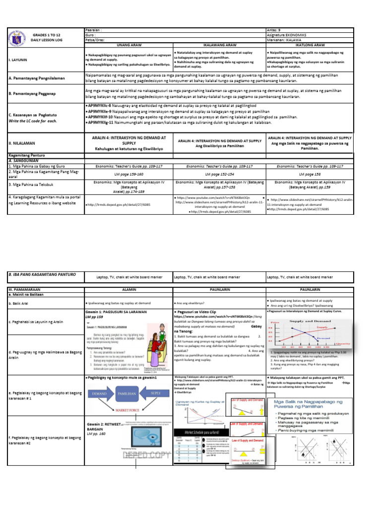 Ap9 DLL Q2 Week 5 | PDF
