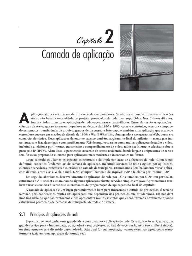 Rede de Computadores/ Tanenbaum, Capitulo Livro - Camada de Aplicacao | PDF