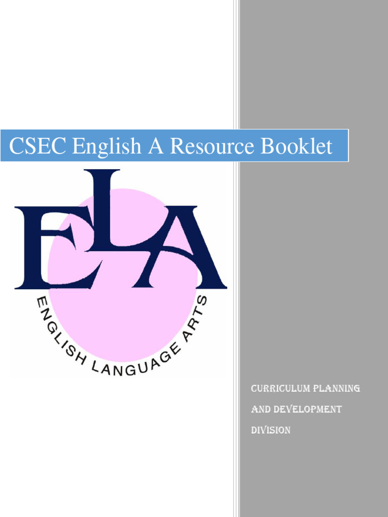 CSEC English A 2016 Student's Resource Booklet | PDF | Emotional ...