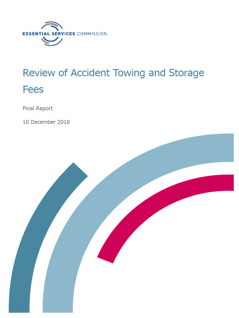 Review of Accident Towing and Storage Fees - Final Report | PDF