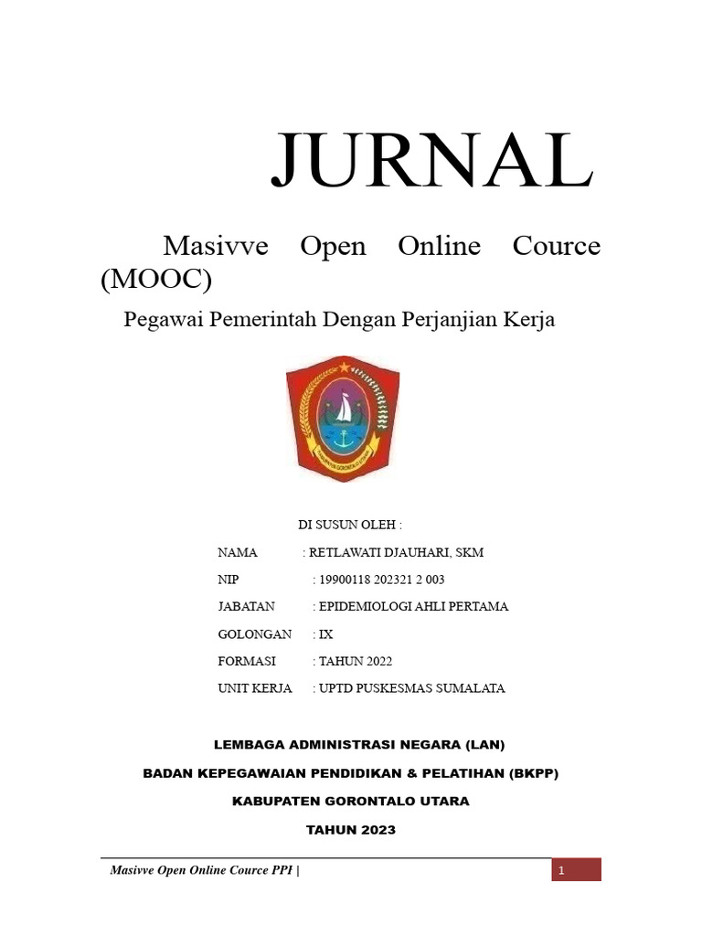 Jurnal Mooc PPPK Retla 2023 | PDF