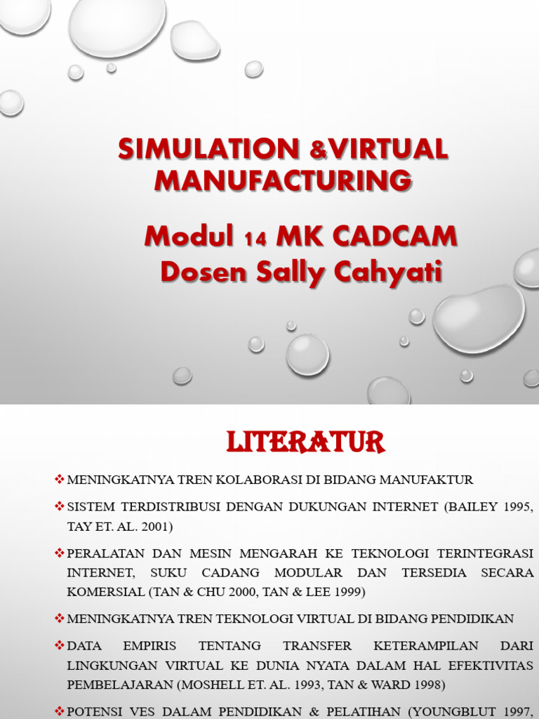 Modul 14 Simulation and Virtual Manufacturing | PDF