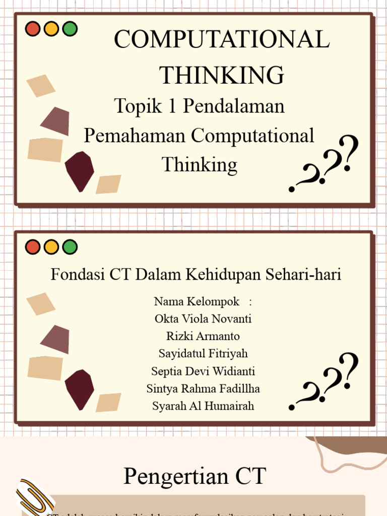 Brown UI Frame Types of Quadrilaterals 'Who Am I' Game Presentation | PDF