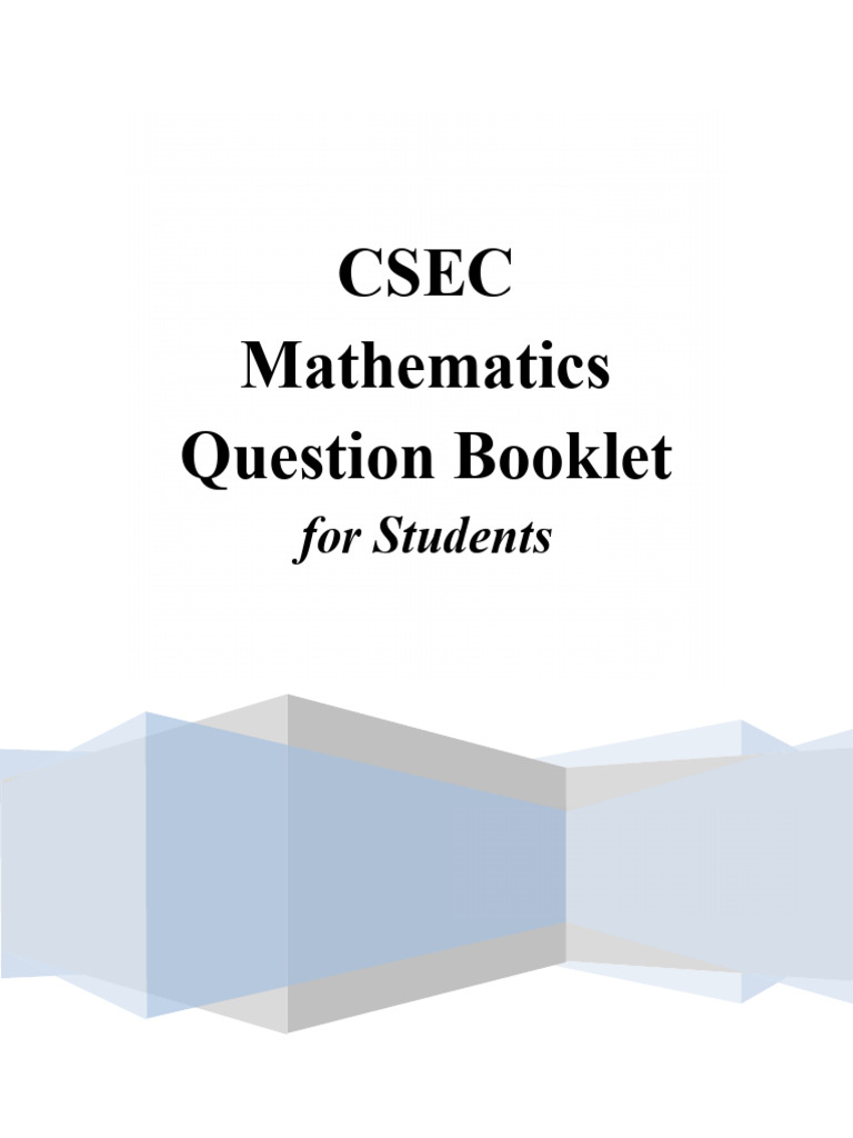 Csec Math 2016 Study Resource | PDF | Matrix (Mathematics) | Interest
