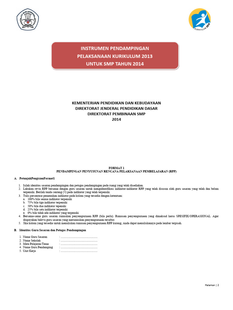 Instrumen RPP | PDF