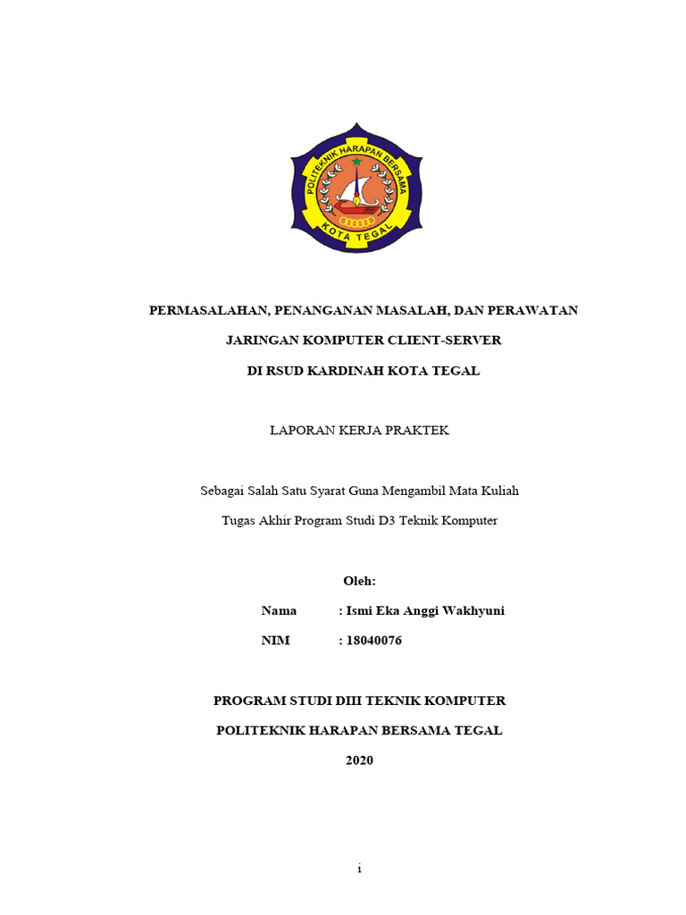 Permasalahan, Penanganan Masalah, Dan Perawatan Jaringan Komputer ...