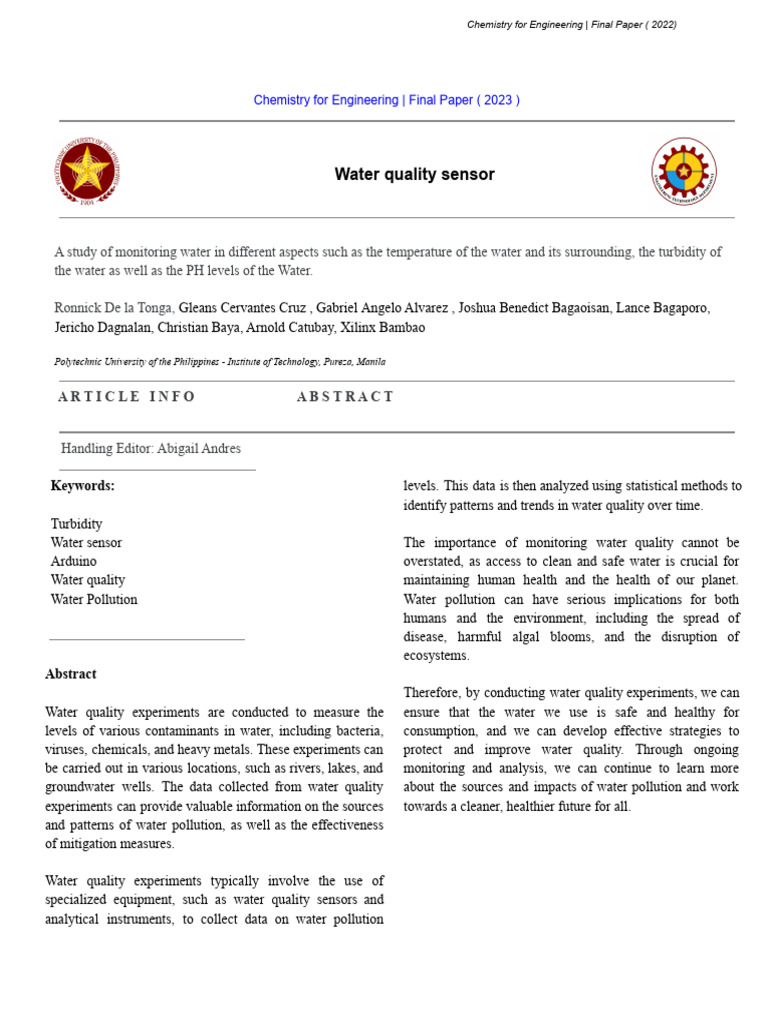 Water Quality | PDF | Water Quality | Water Pollution