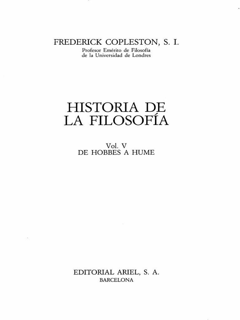 Historia de La Filosofía: Frederick Copleston, S. L | Descargar gratis ...