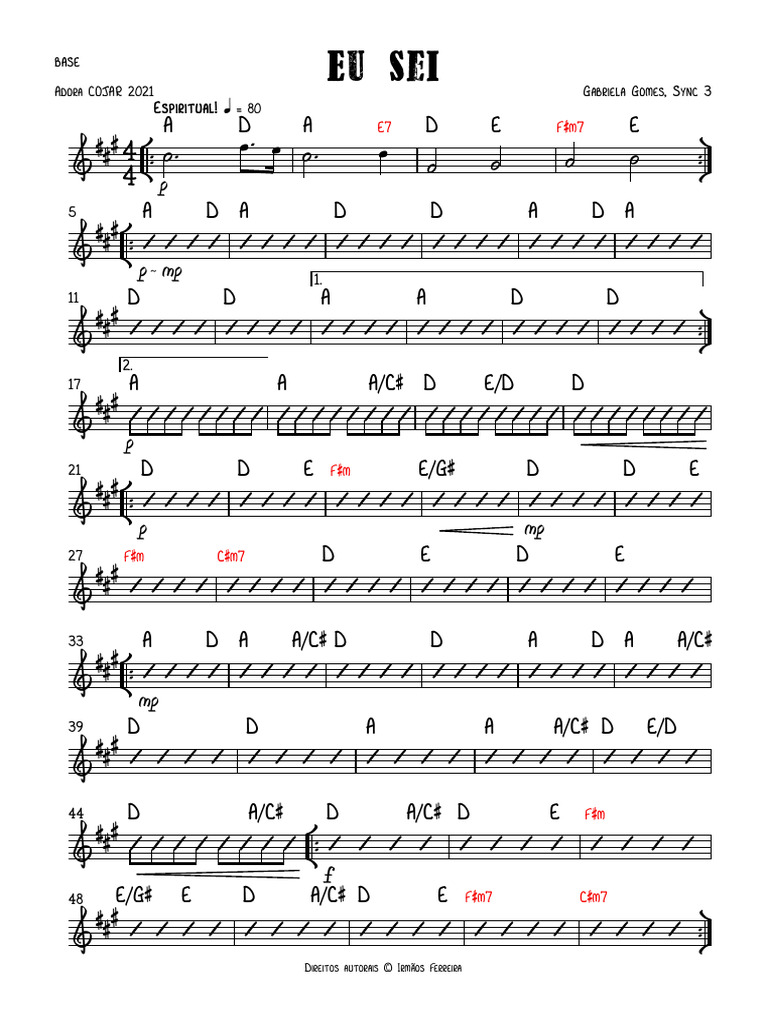 Eu Sei - Base | PDF