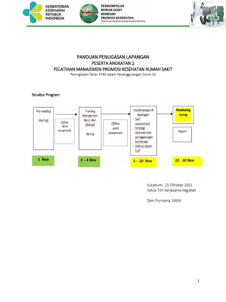 PENUGASAN LAPANGAN - DETAIL PELAKSANAAN RENCANA TINDAK LANJUT - Angkt 2 ...