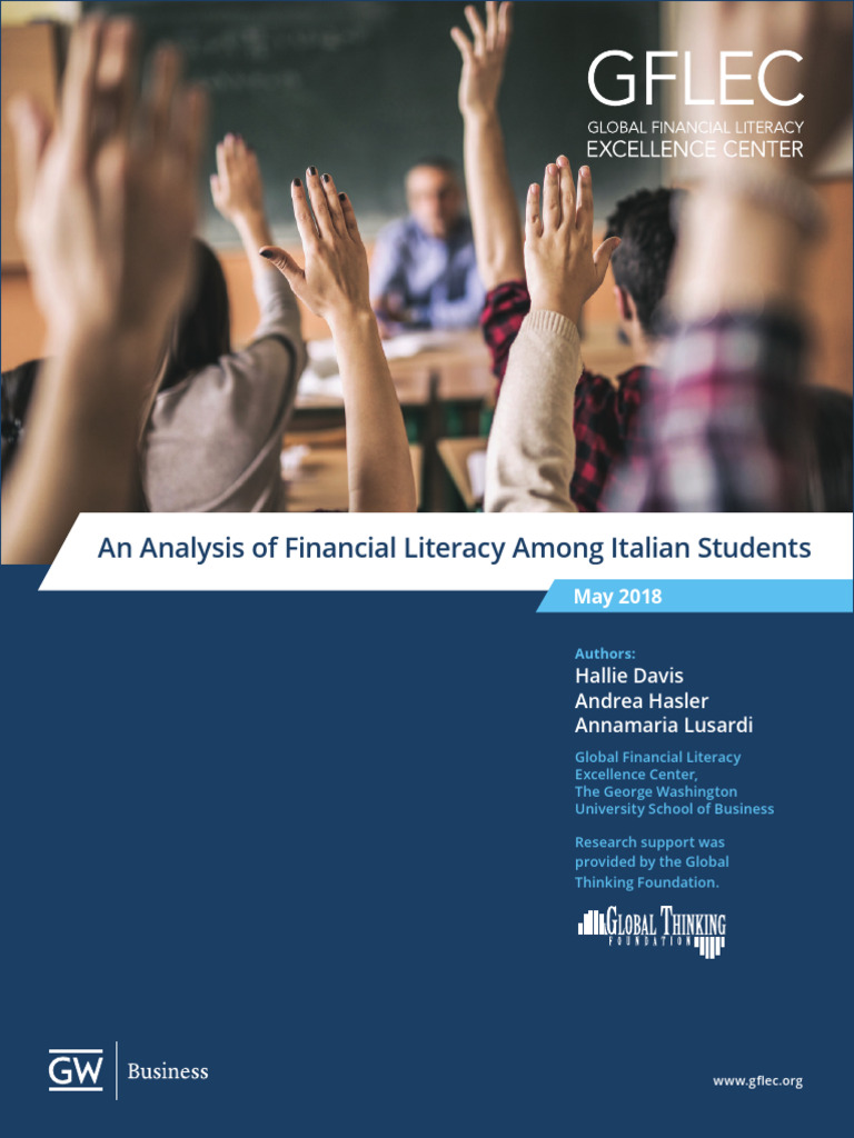 Financial Literacy Among Italian Students GFLEC May2018 Final WL | PDF | Programme For ...