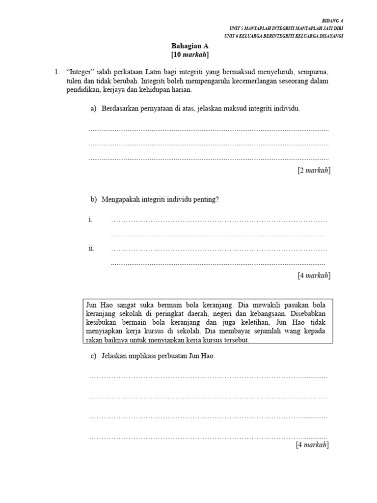 Unit 5 Dan 6 Bidang 6 | PDF