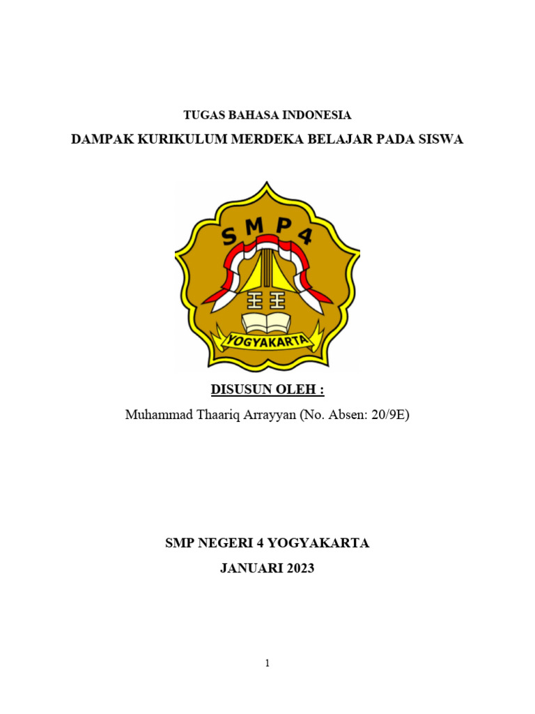 Dampak Kurikulum Merdeka Belajar Pada Siswa | PDF Dampak Kurikulum Merdeka Belajar Pada Siswa | PDF