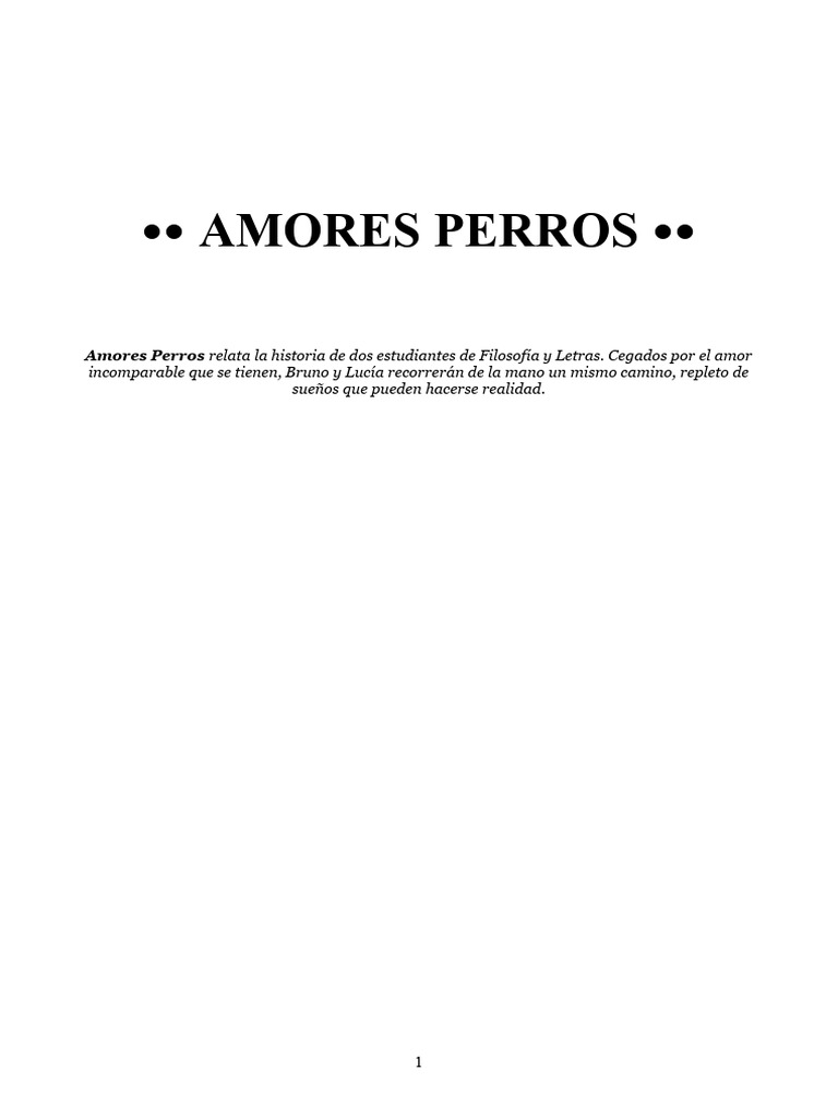 Amores Perros | PDF