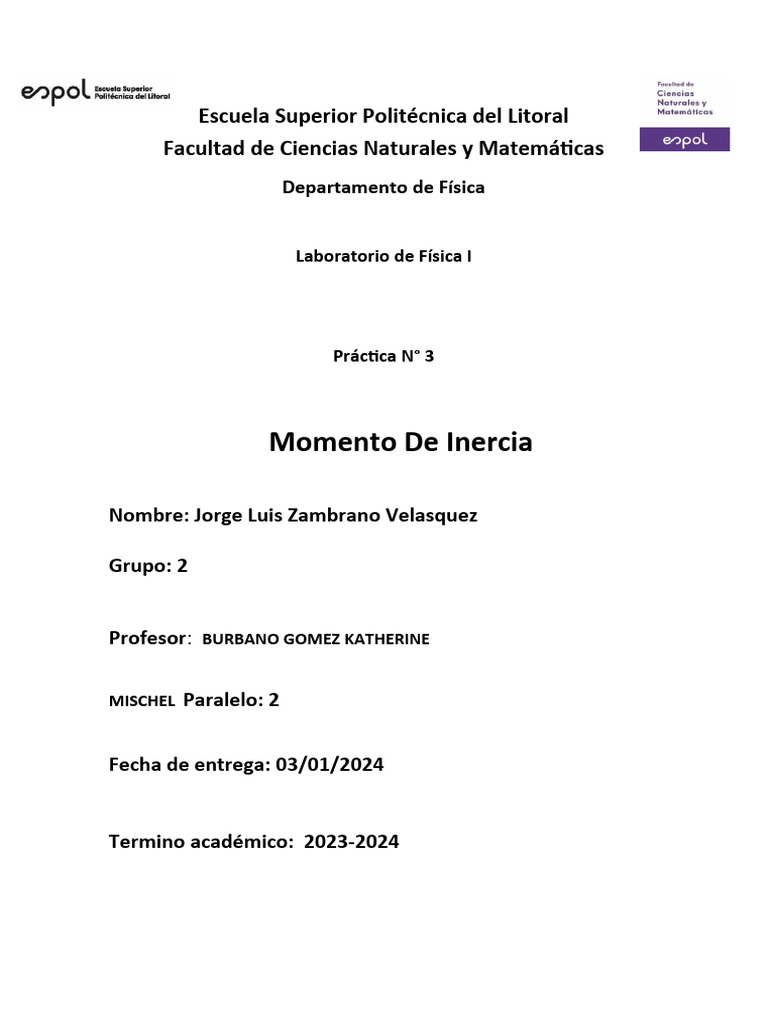 Formato Del Informe de Fisica (2) | PDF | Laboratorios | Incertidumbre