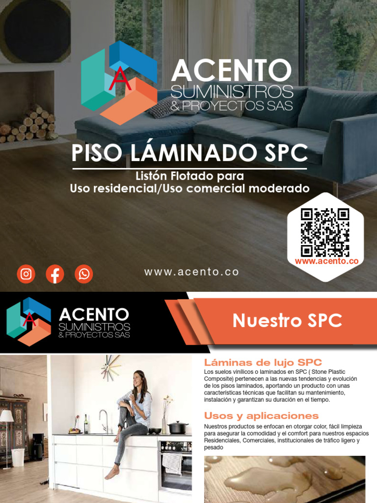 Pisos SPC: Resistencia y Estilo | PDF