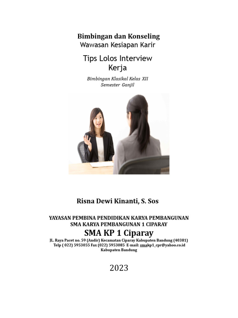 Kel 9 Risna KARIR TIPS LOLOS INTERVIEW KERJA RPL | PDF