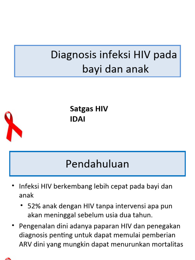 Basic Hiv Training - Diagnosis Hiv Pada Anak | PDF