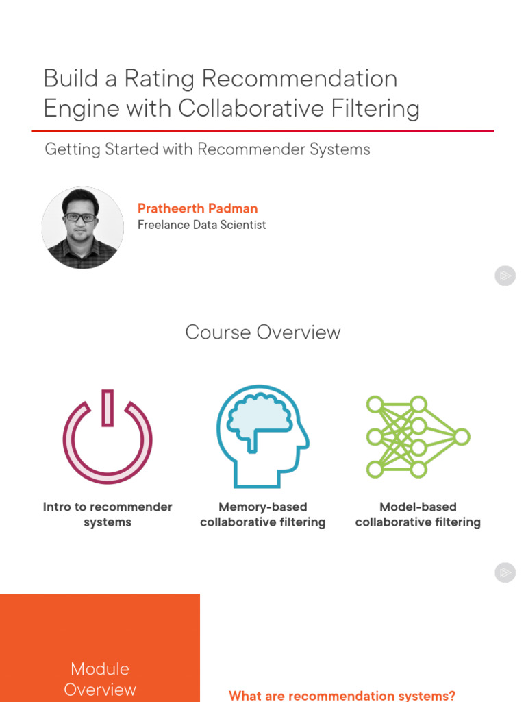 Getting Started With Recommender Systems Slides | PDF