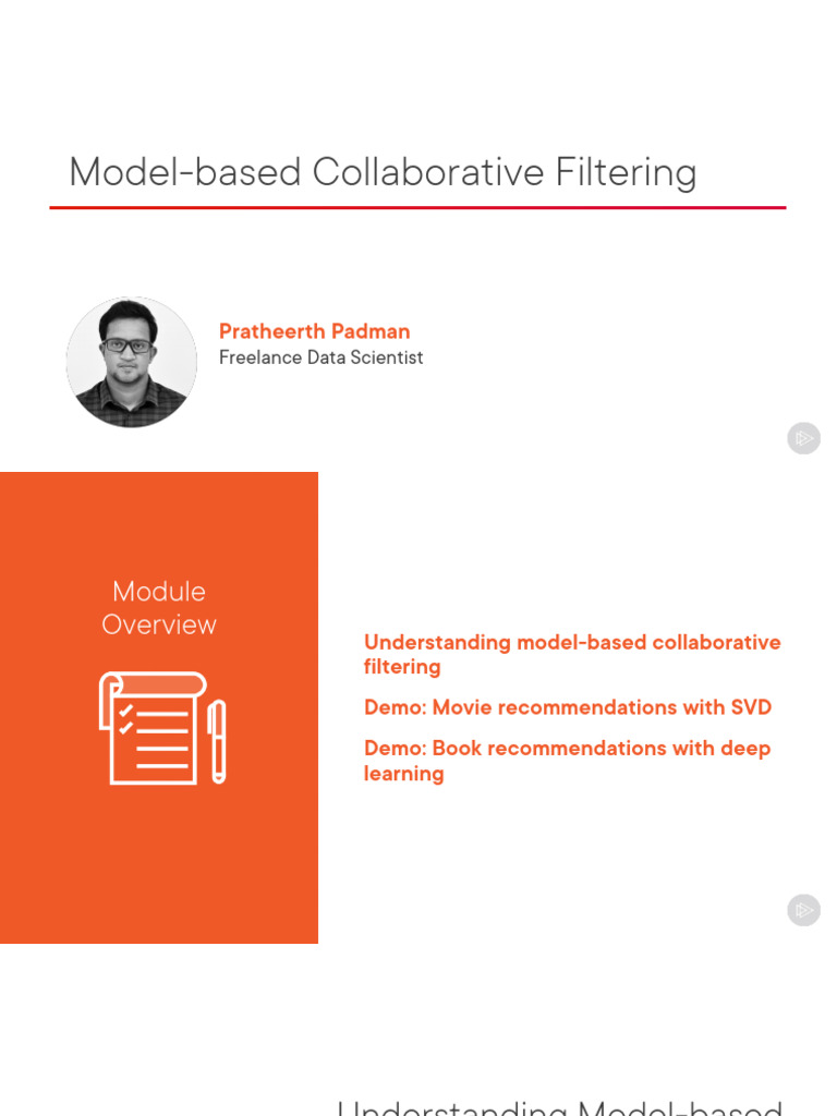 Model Based Collaborative Filtering Slides | PDF Model Based Collaborative Filtering Slides | PDF
