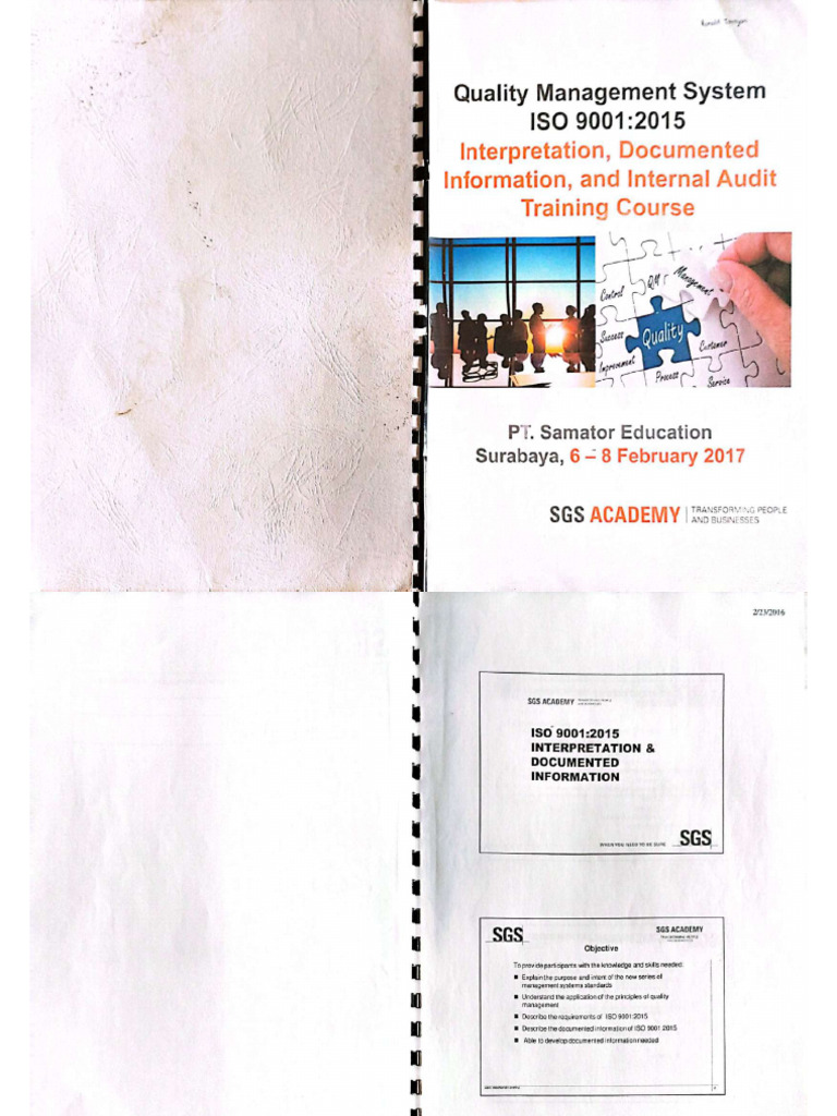 QMS Iso 9001 - 2015 - SGS | PDF