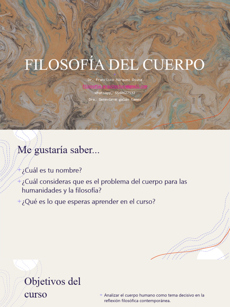 Filosofia Del Cuerpo | PDF