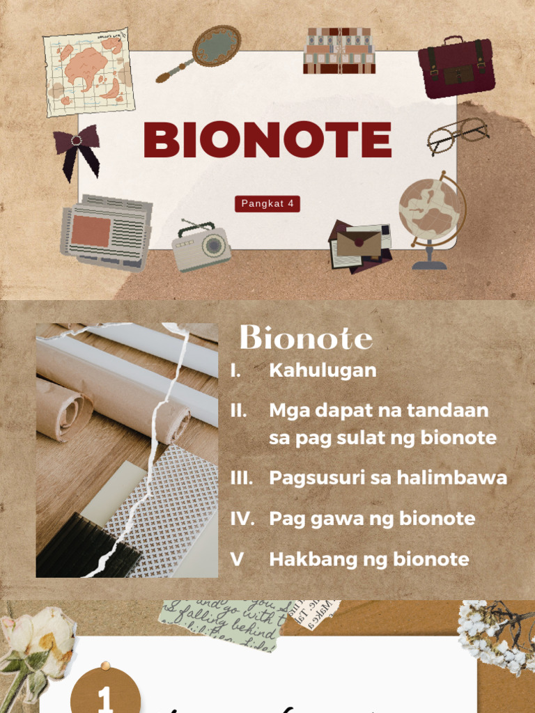 Group 4 Bionote Presentation | PDF