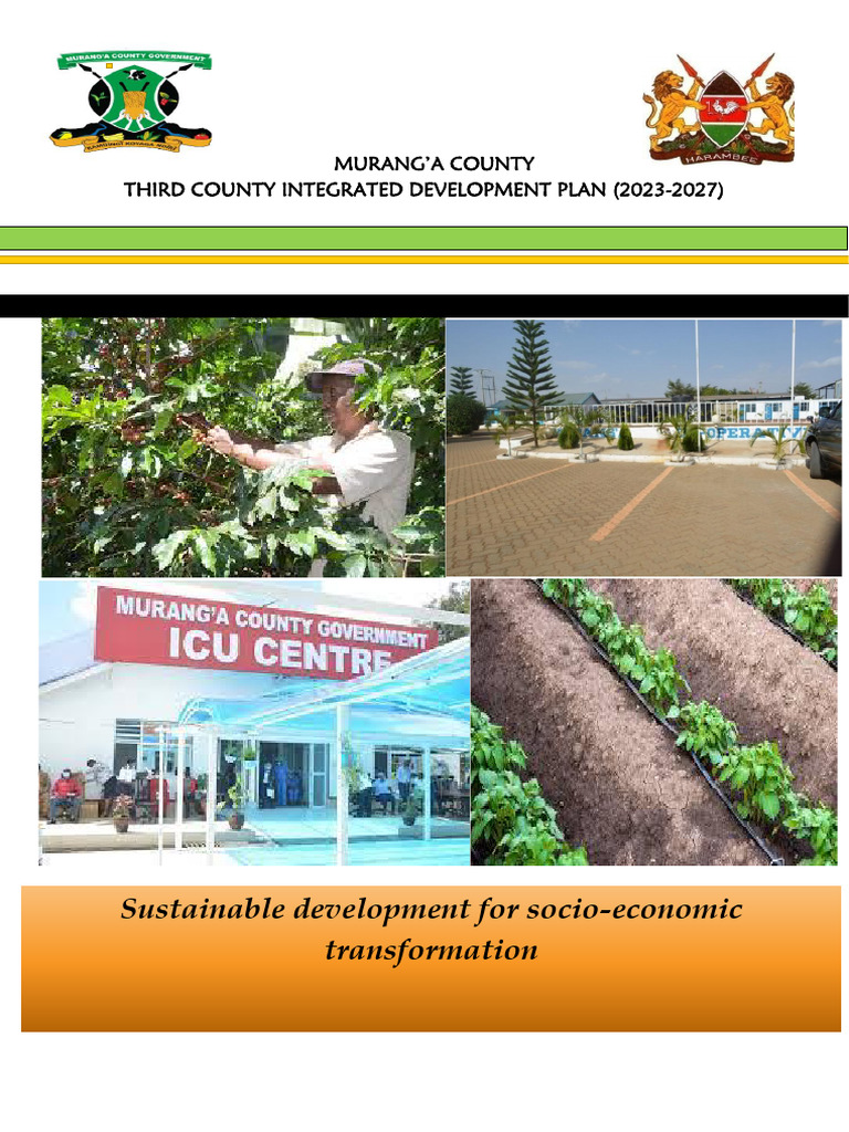 Muranga County Cidp 1 | PDF | Sustainability | Infrastructure