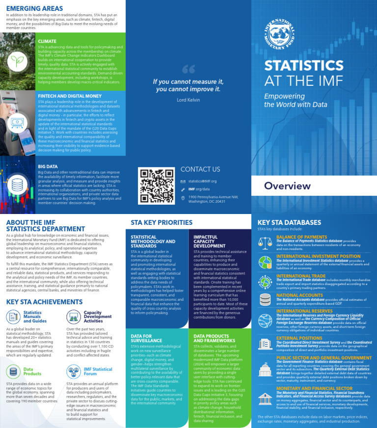 Brochure Statistics at The Imf Overview | PDF | International Monetary ...