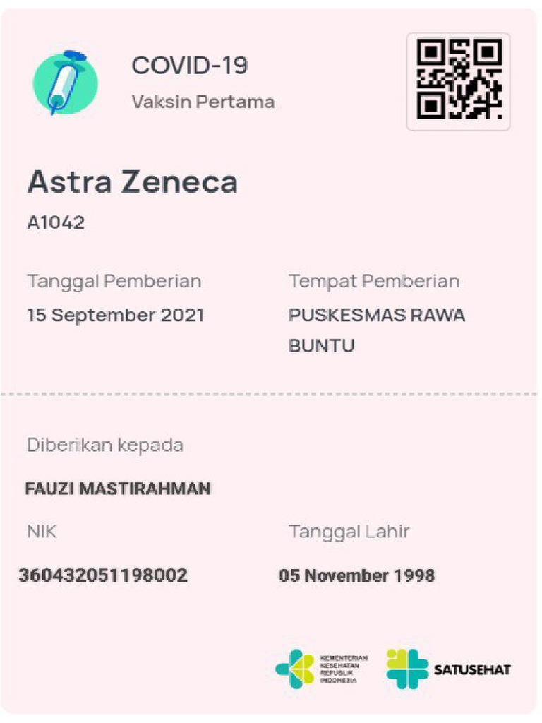 Vaksin 1 Dan 2 | PDF