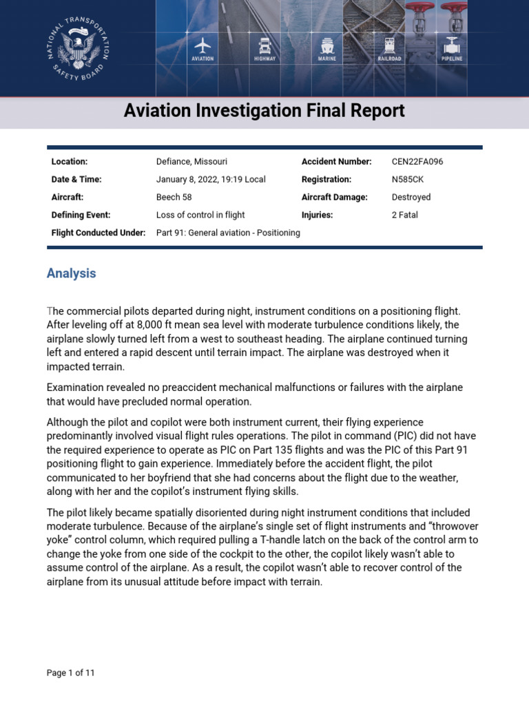 NTSB Report | PDF