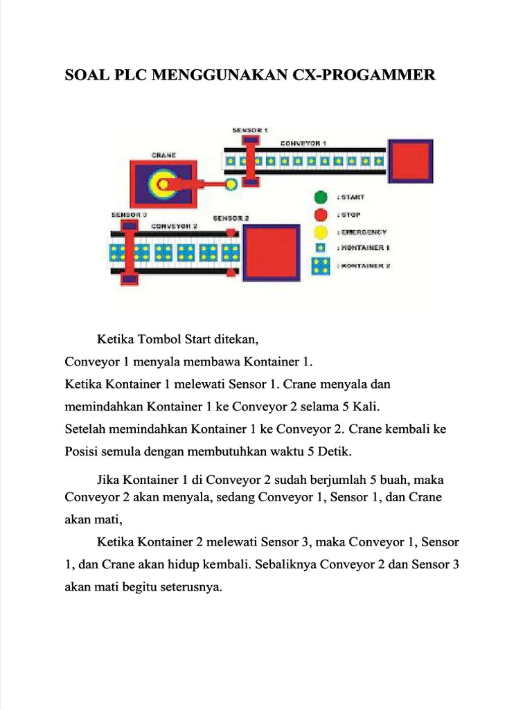Soal PLC untuk Pemrograman CX | PDF